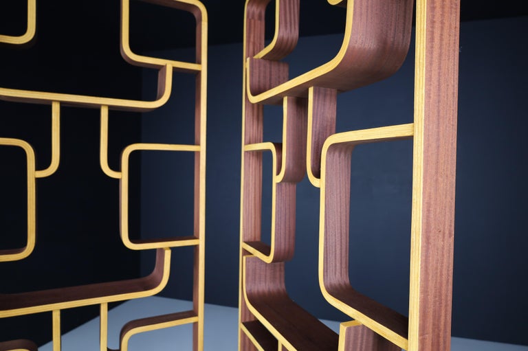 Mid-20th Century Room Dividers in Bent-Wood by Ludvik Volak, Praque ...