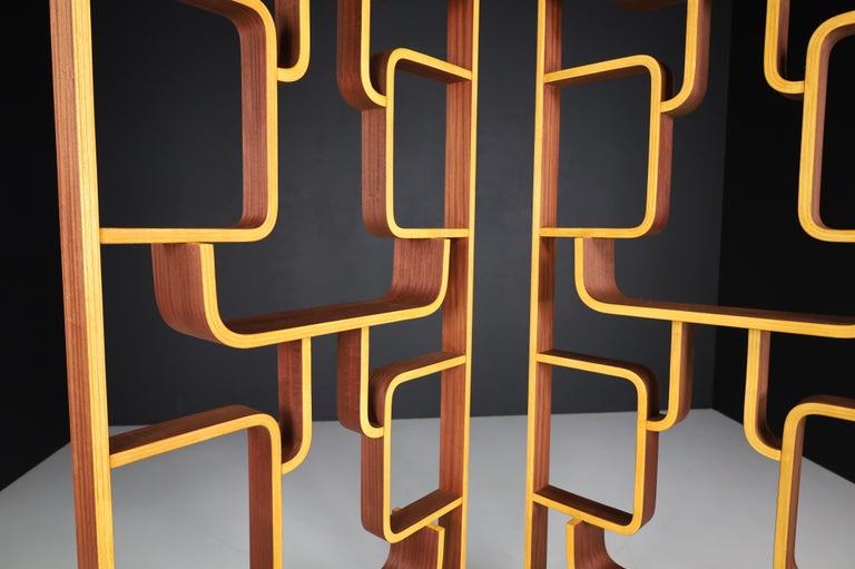 Mid-20th Century Room Dividers in Bent-Wood by Ludvik Volak, Praque ...
