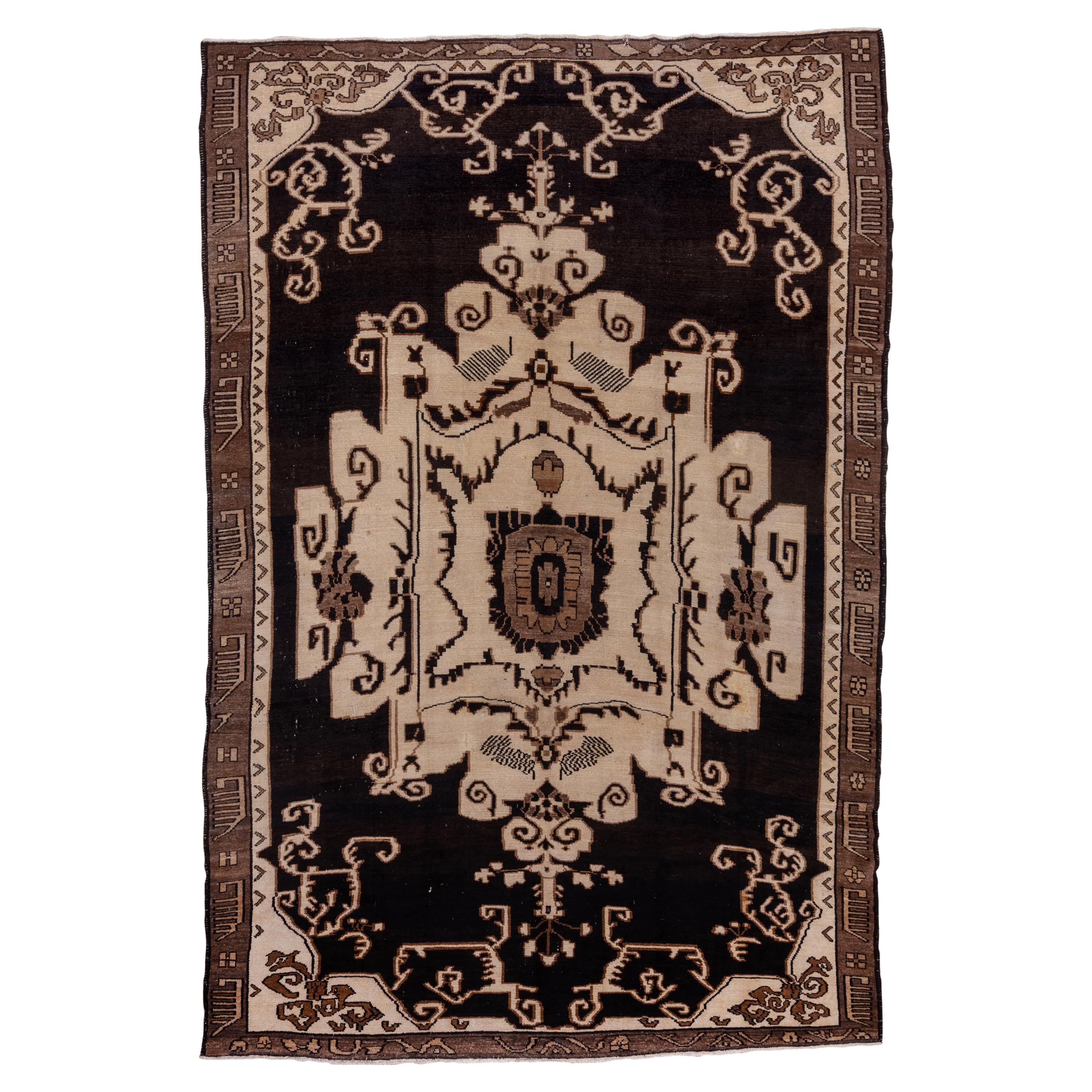 Rustic Kars Carpet, Brick Design Field, circa 1960s For Sale at 1stDibs