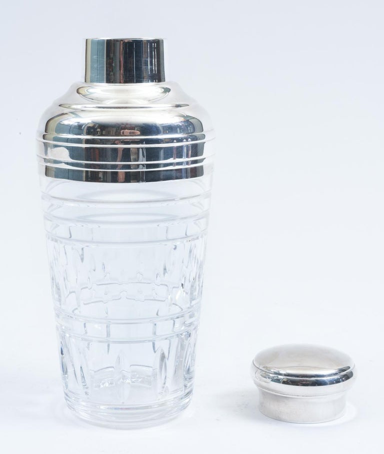 Mid-20th Century Saint Louis Crystal Martini or Cocktail Shaker at 1stDibs