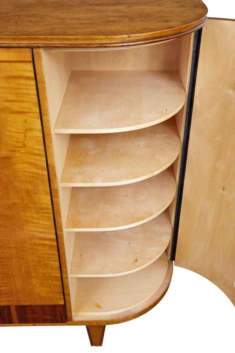 Mid-20th Century Scandinavian Birch and Walnut Sideboard For Sale at ...