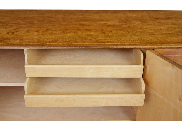 Mid-20th Century Scandinavian Birch and Walnut Sideboard For Sale at ...