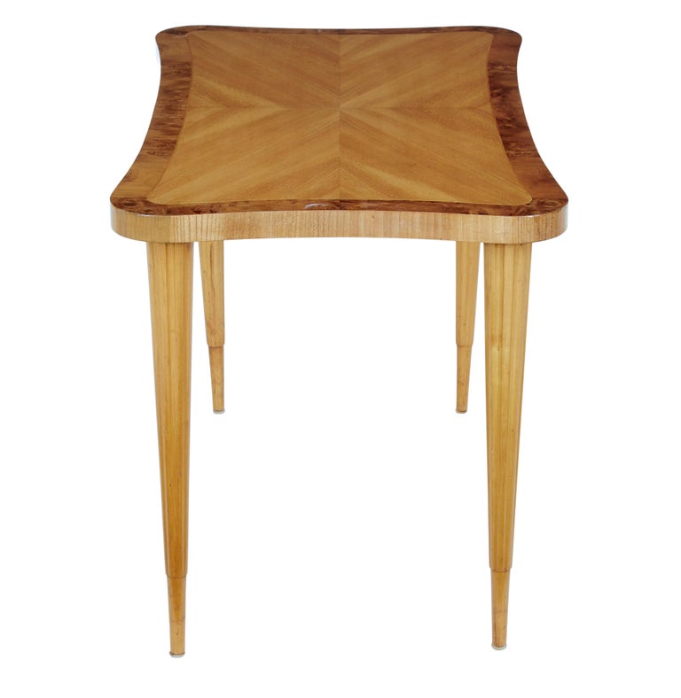 Mid 20th Century Scandinavian Birch Shaped Coffee Table For Sale at 1stDibs