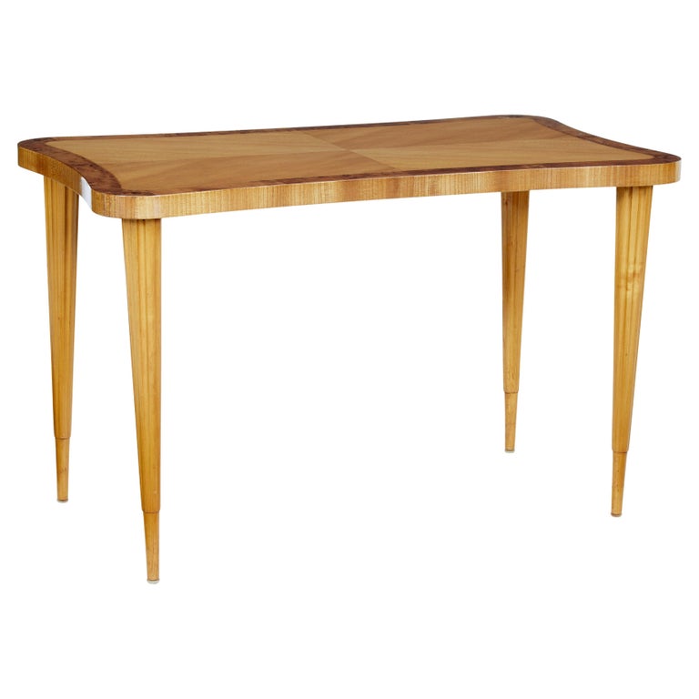 Mid 20th Century Scandinavian Birch Shaped Coffee Table For Sale at 1stDibs