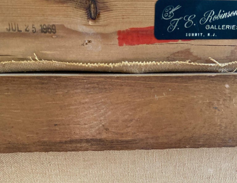 Mid Century Seascape Oil Painting on Canvas by Listed Artist Ruth Vail ...