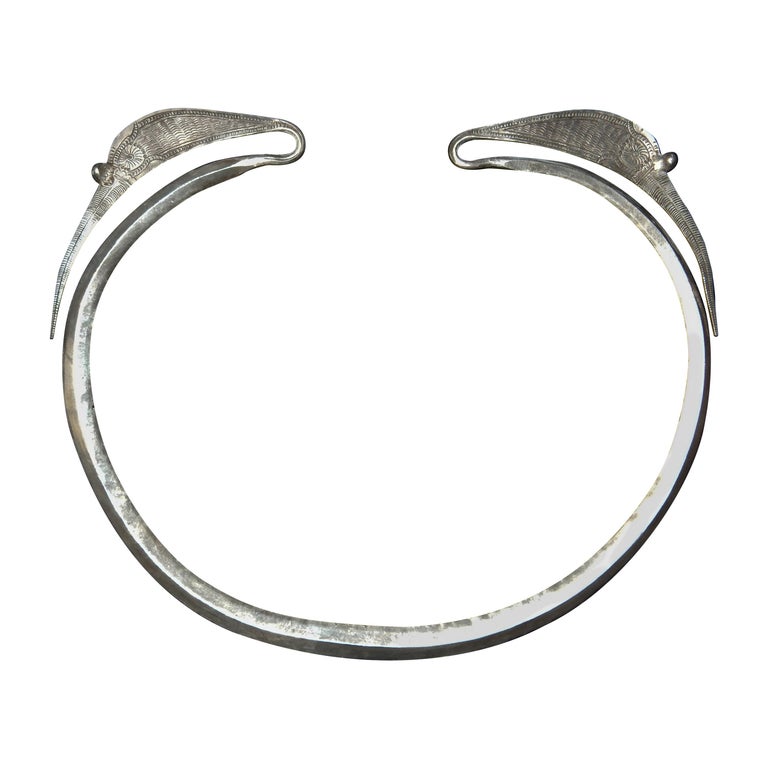 Mid-20th Century Silver Neck-Ring, Yao or Hmong Ethnic Group of ...