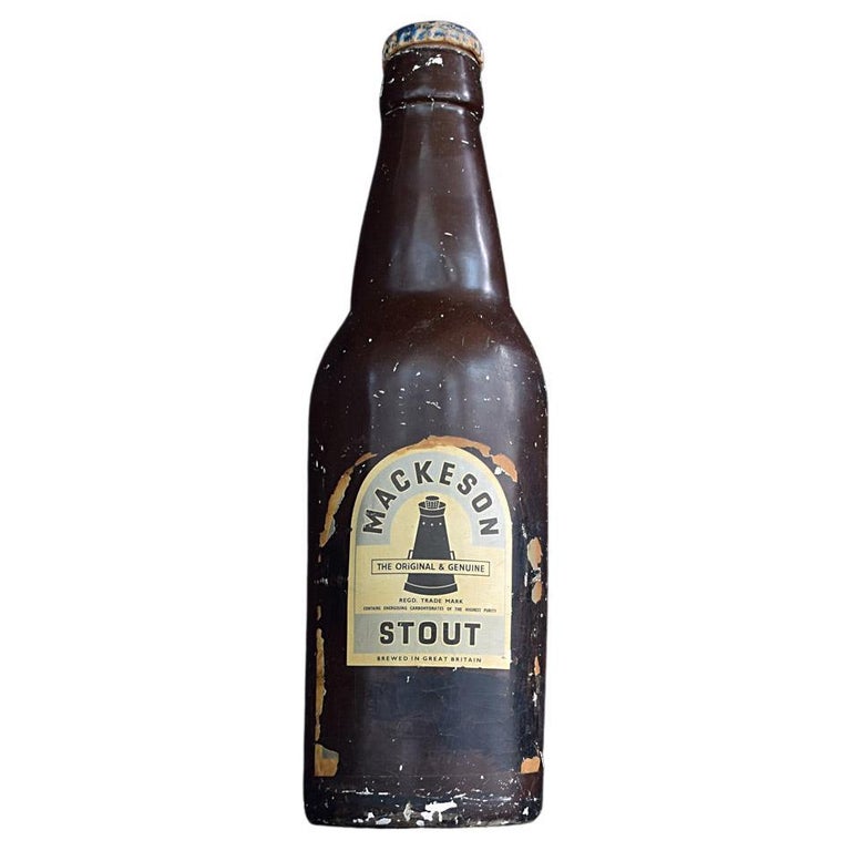 Mid-20th Century Stout Advertising Bottle For Sale at 1stDibs