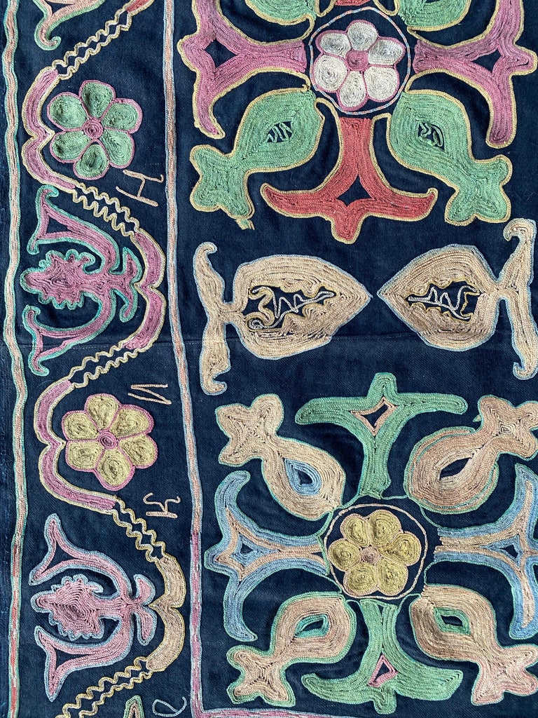 Central Asian Embroidered Textile, “Suzani”, Mid 20th Century For Sale ...