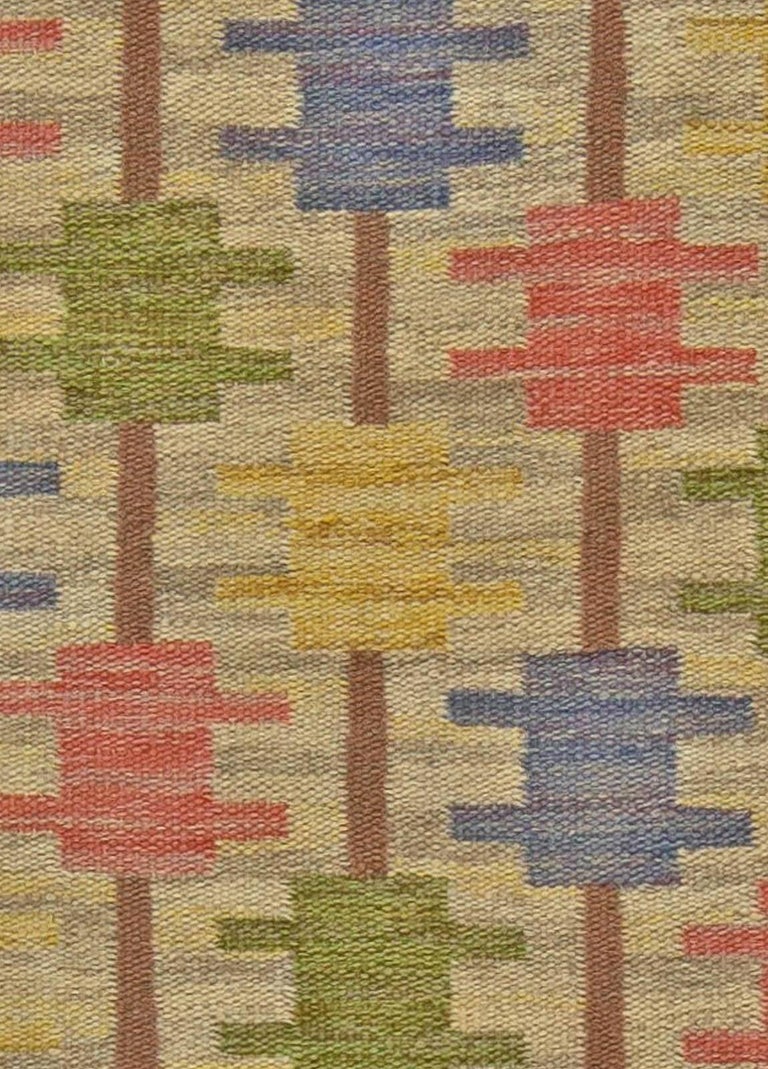 Mid-20th Century Swedish Flat-Weave Wool Rug by Doris Leslie Blau For ...