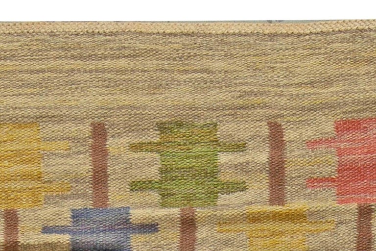 Mid-20th Century Swedish Flat-Weave Wool Rug by Doris Leslie Blau For ...