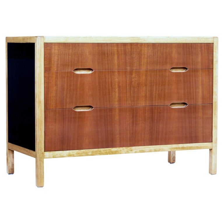 Mid 20th century Swedish teak and birch chest of drawers For Sale at ...