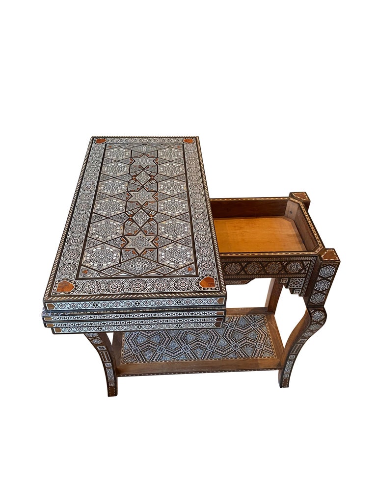 Mid-20th Century Syrian Damascus Inlaid Card, Chess, Backgammon, Games ...