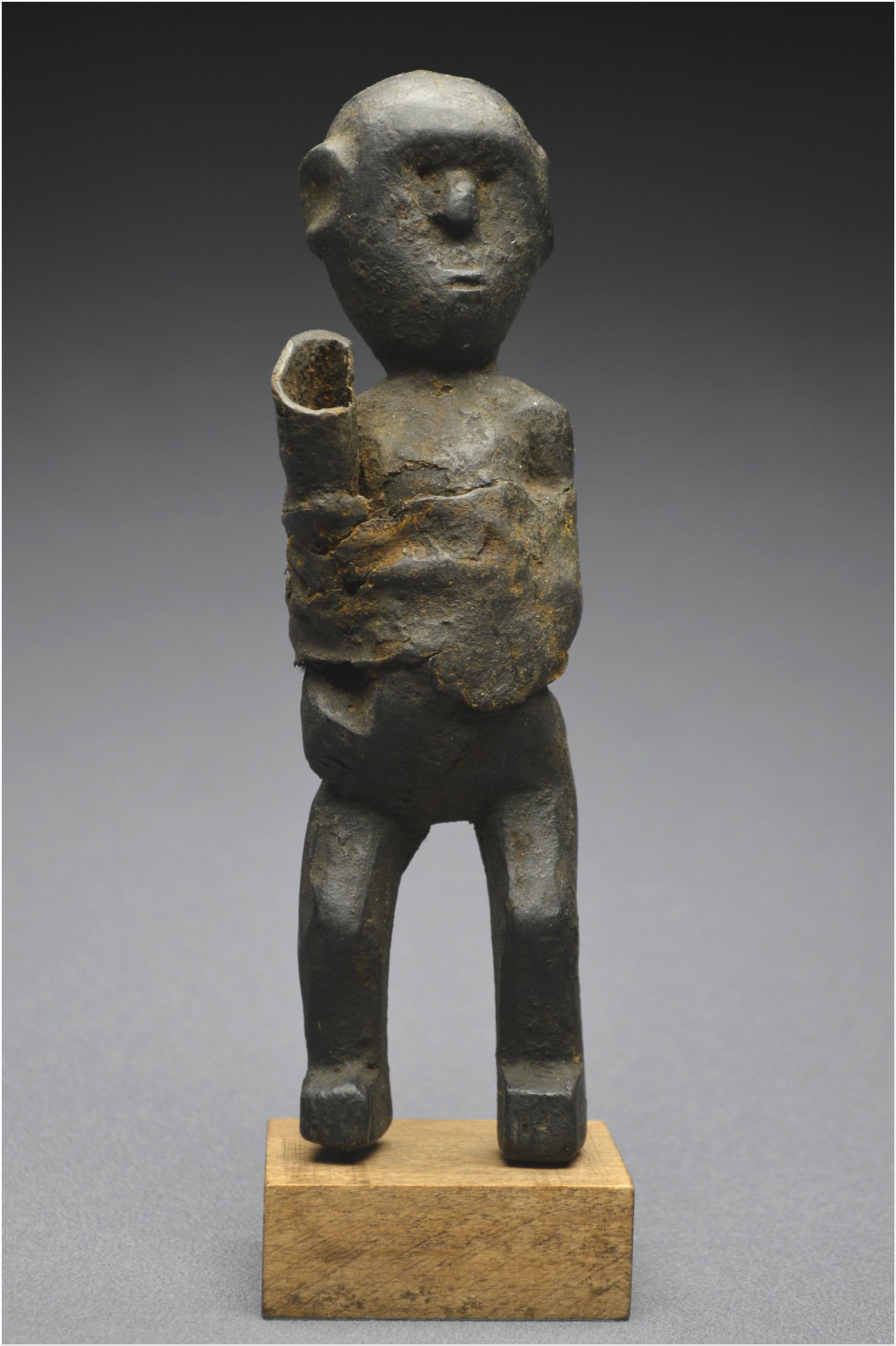 Mid-20th Century, Tanzania, Nyamwezi Culture, Old Fetish with Traces of ...