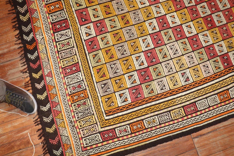 Mid-20th Century Turkish Jajim Flatweave, No Reserve For Sale at 1stDibs