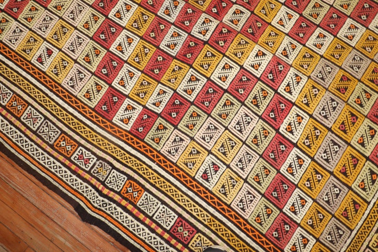 Mid-20th Century Turkish Jajim Flatweave, No Reserve For Sale at 1stDibs
