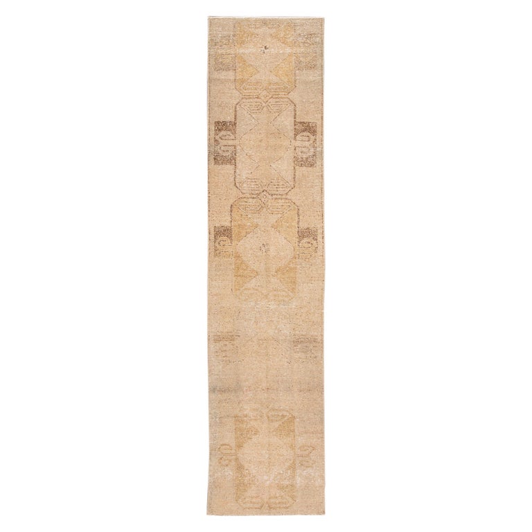 Mid-20th Century Turkish Wool Runner Rug For Sale at 1stDibs | runner rugs