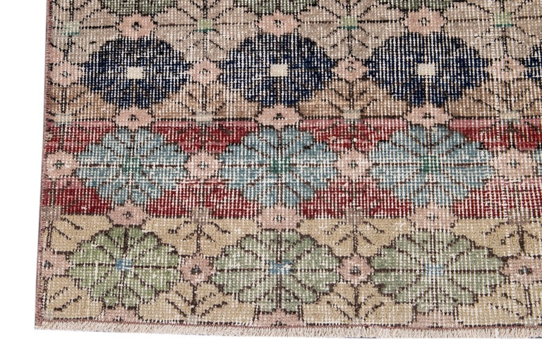 Mid-20th Century Vintage Art Deco Wool Rug For Sale at 1stDibs