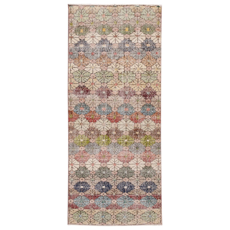 Mid-20th Century Vintage Art Deco Wool Rug For Sale at 1stDibs