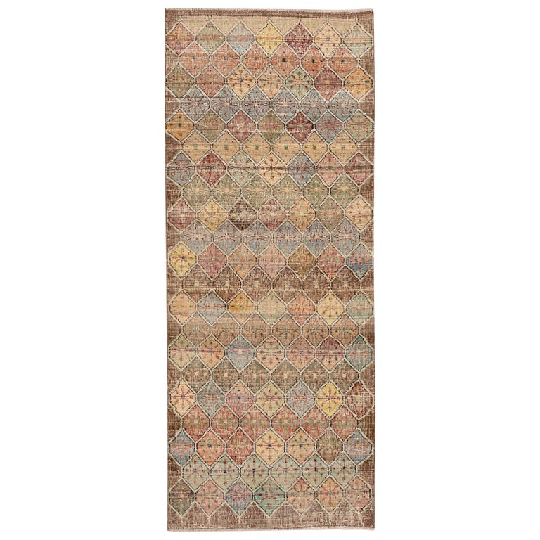 Mid-20th Century Vintage Art Deco Wool Runner For Sale at 1stDibs