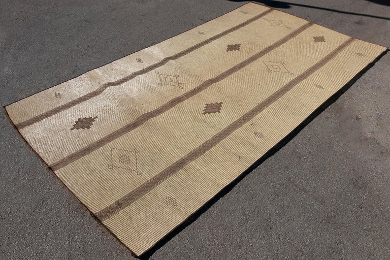 Mid-20th Century Vintage Moroccan Leather Tuareg Rug North Africa For ...
