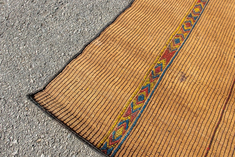 Mid-20th Century Vintage Moroccan Leather Tuareg Rug North Africa For ...