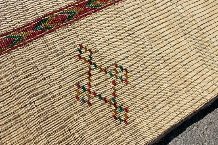 Mid-20th Century Vintage Moroccan Leather Tuareg Rug North Africa For ...