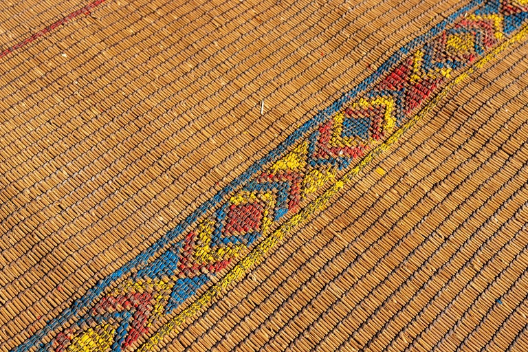 Mid-20th Century Vintage Moroccan Leather Tuareg Rug North Africa For ...