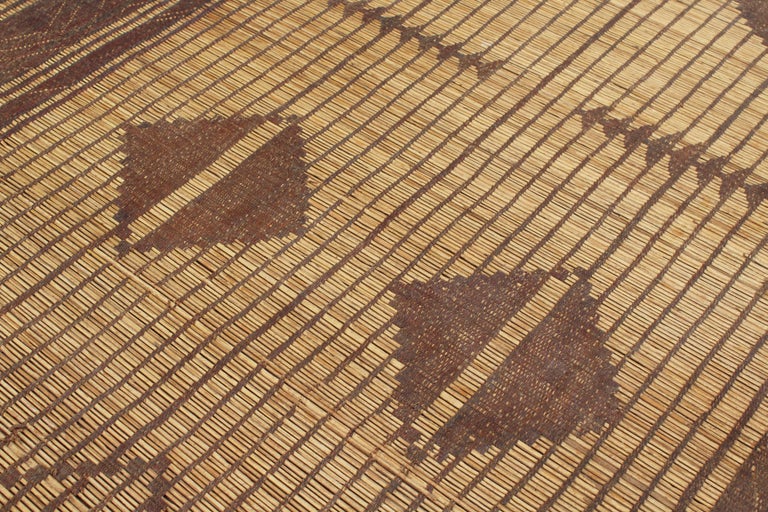 Mid-20th Century Vintage Moroccan Leather Tuareg Rug North Africa at ...