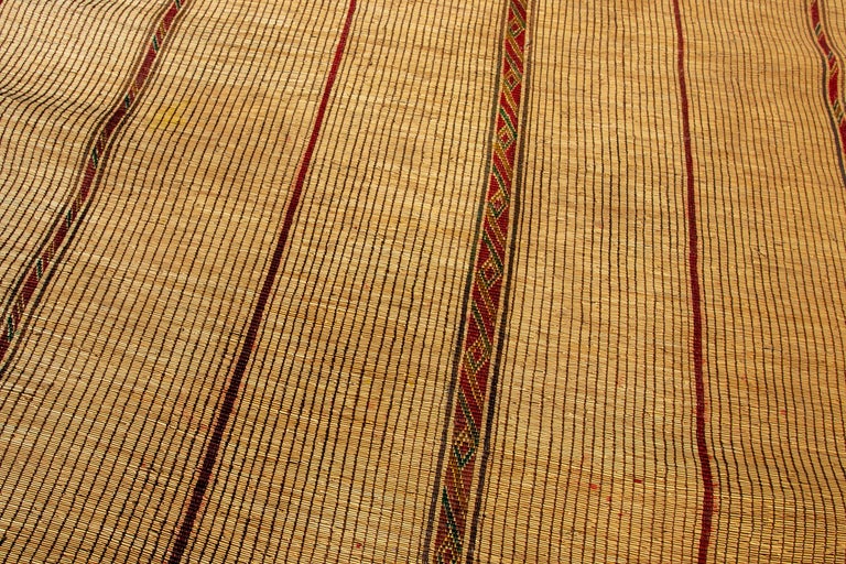 Mid-20th Century Vintage Moroccan Leather Tuareg Rug North Africa For ...