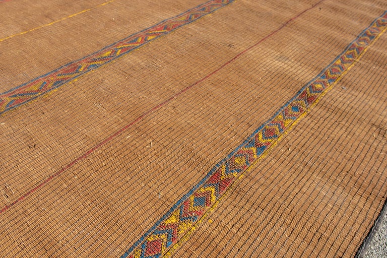 Mid-20th Century Vintage Moroccan Leather Tuareg Rug North Africa For ...