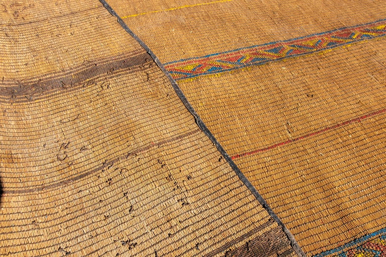 Mid-20th Century Vintage Moroccan Leather Tuareg Rug North Africa For ...