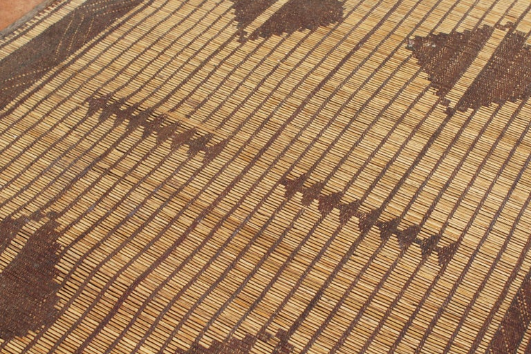 Mid-20th Century Vintage Moroccan Leather Tuareg Rug North Africa at ...