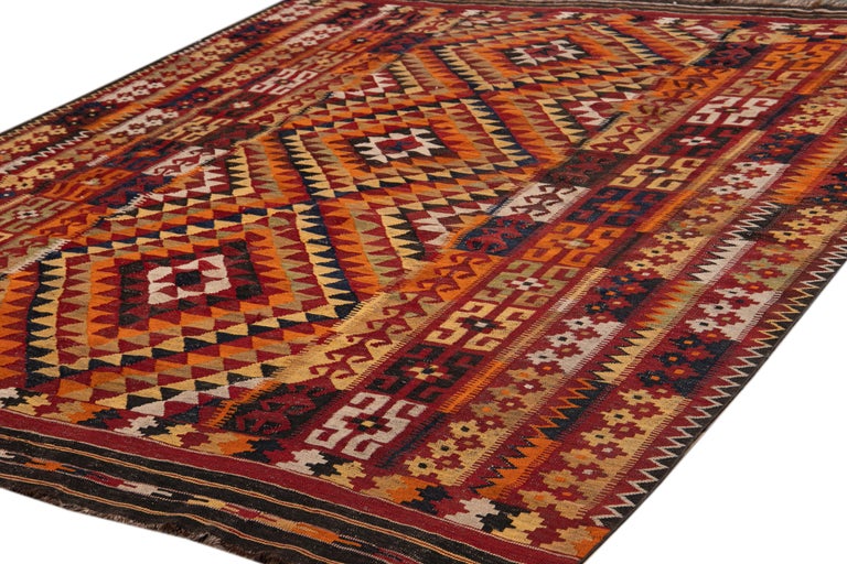 Mid-20th Century Vintage Persian Kilim Wool Rug at 1stDibs