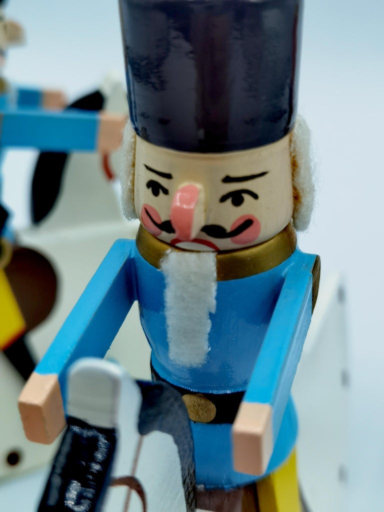 Mid-20th Century Vintage Set of German Christmas Nutcracker Sculptures ...