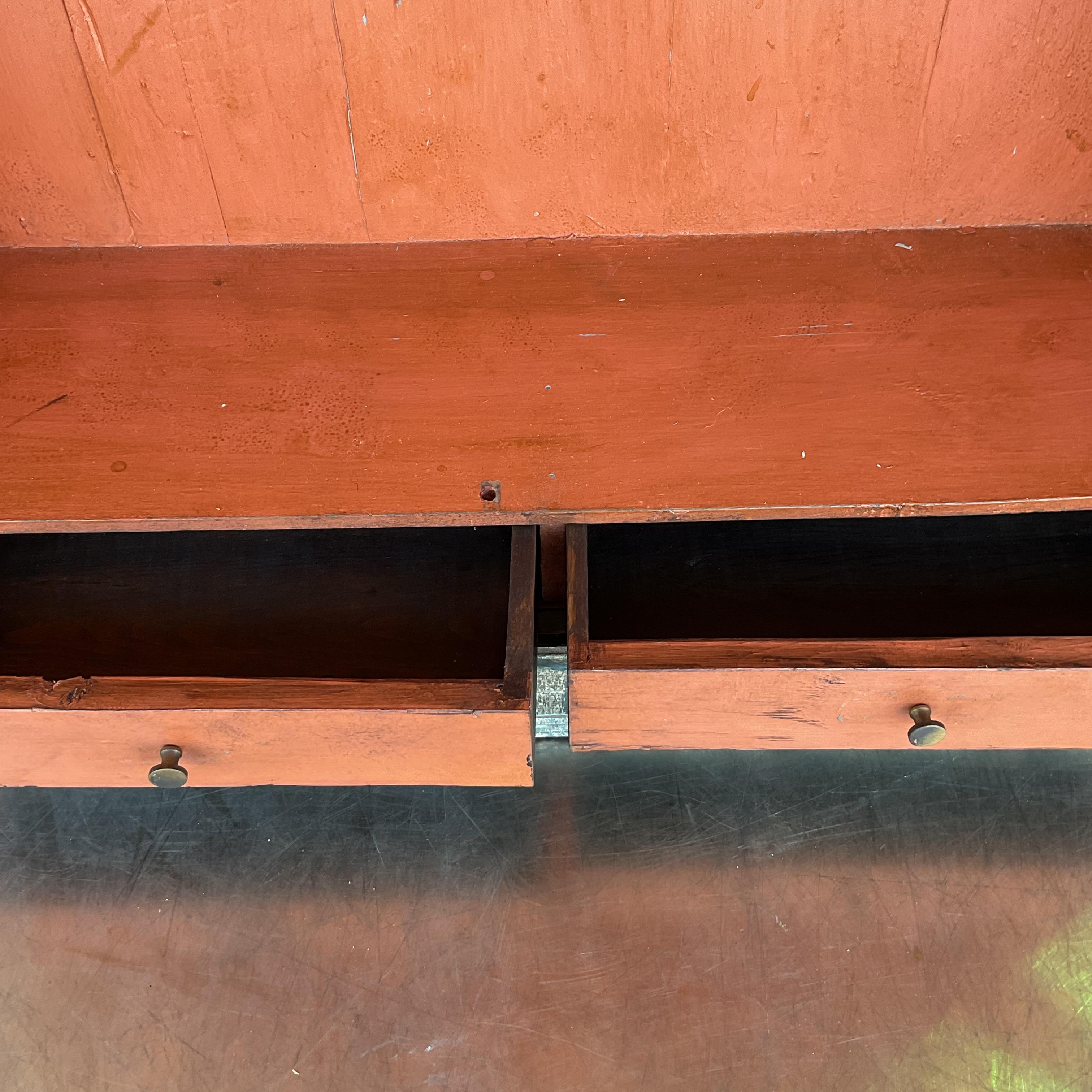 Mid 20th Century Vintage Swedish Hand Painted Tabletop Cabinet For Sale ...