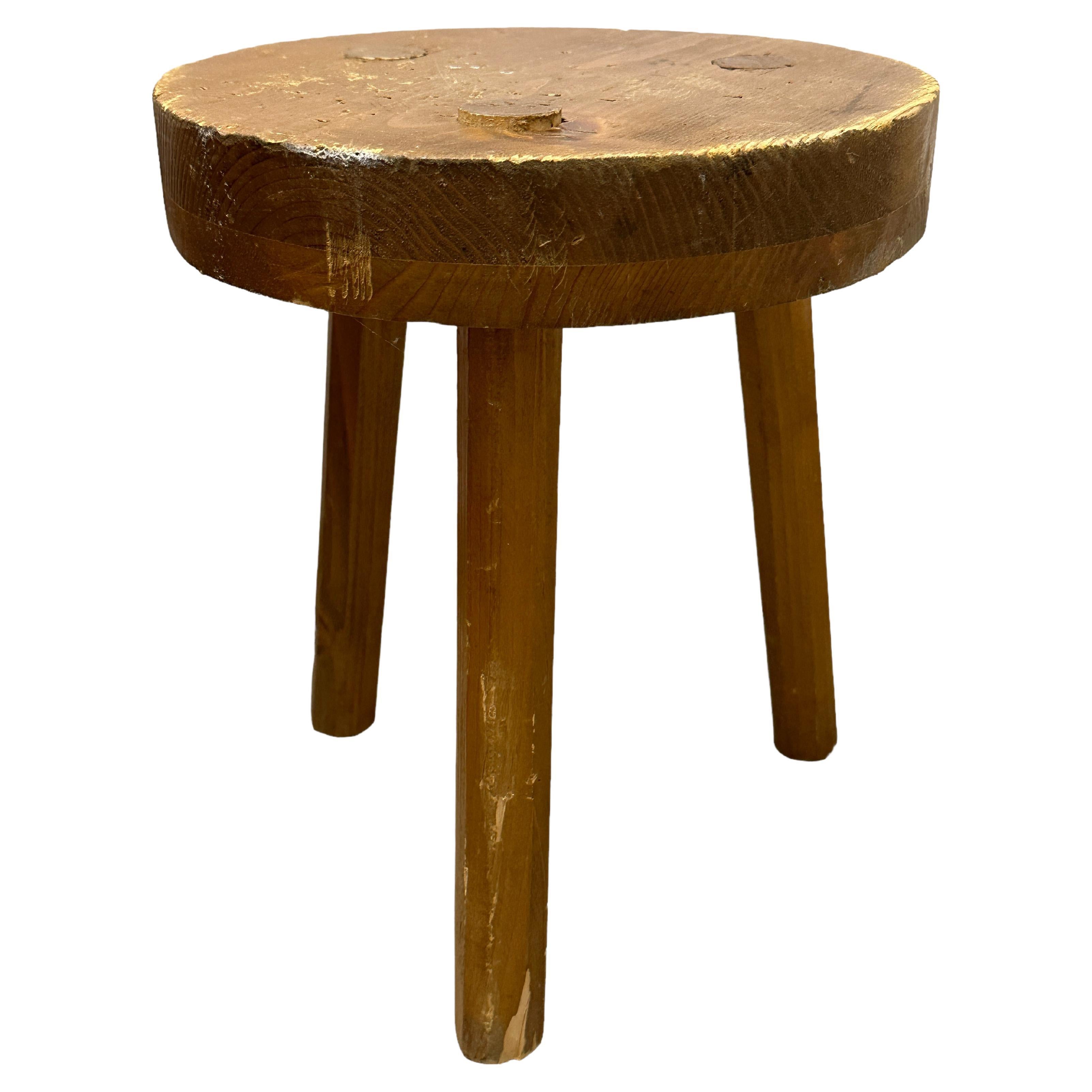 20th Century Wabi Sabi 3 Leg Milking Stool, Austria Around 1930s For ...
