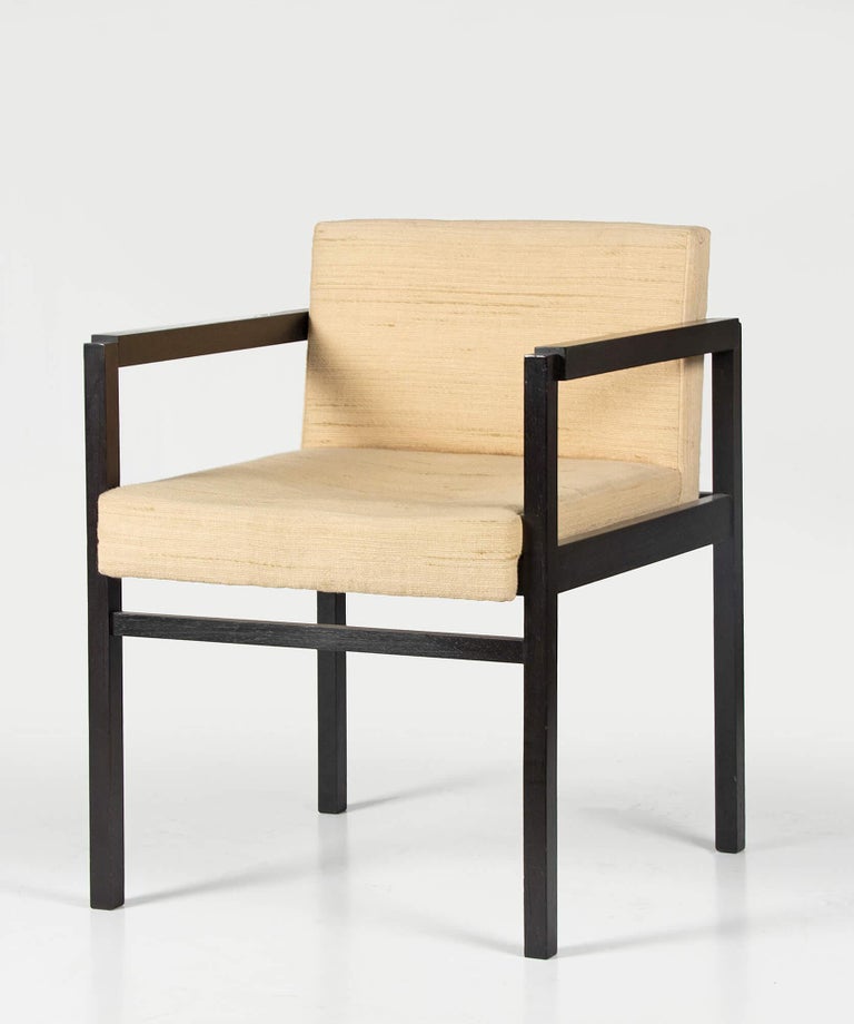 Mid-20th Century Wengé Dining Table with 8 Matching Chairs Jules Wabbes ...