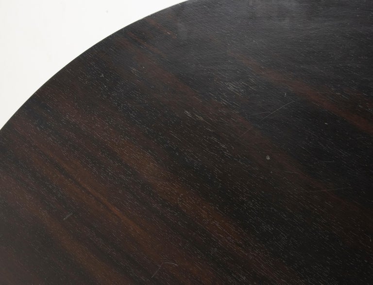 Mid-20th Century Wengé Dining Table with 8 Matching Chairs Jules Wabbes ...