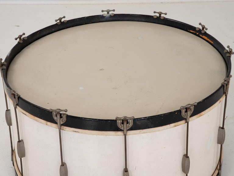 Mid 20th Century White Drum For Sale at 1stDibs