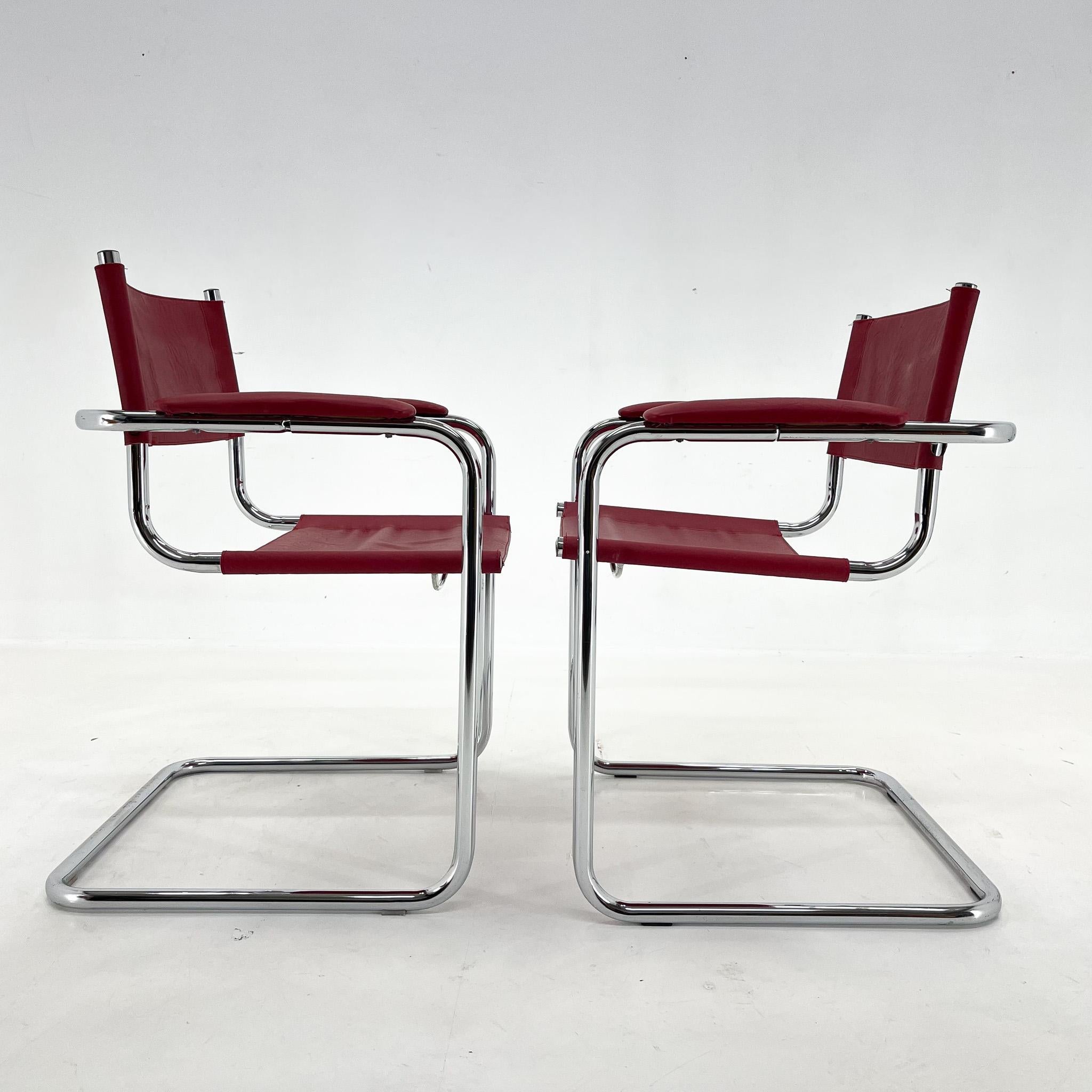 Mid-Centrury Chrome Tubular Chair, 1970's For Sale at 1stDibs