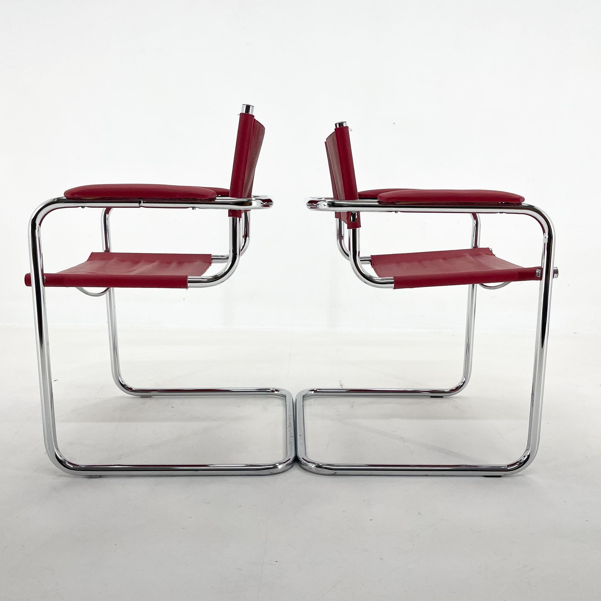 Mid-Centrury Chrome Tubular Chair, 1970's For Sale at 1stDibs