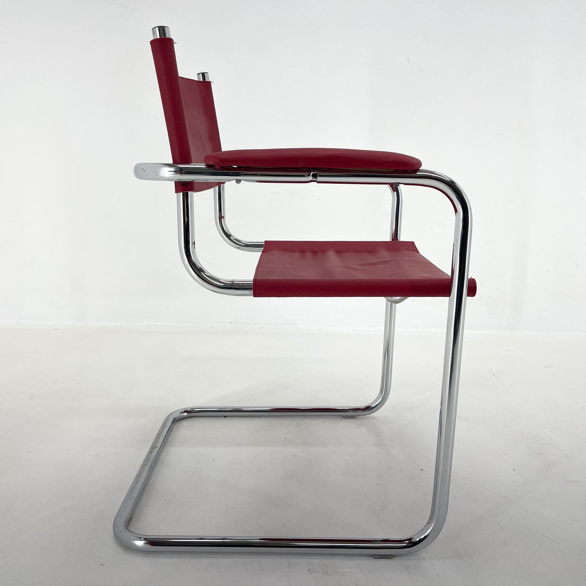 Mid-Centrury Chrome Tubular Chair, 1970's For Sale at 1stDibs