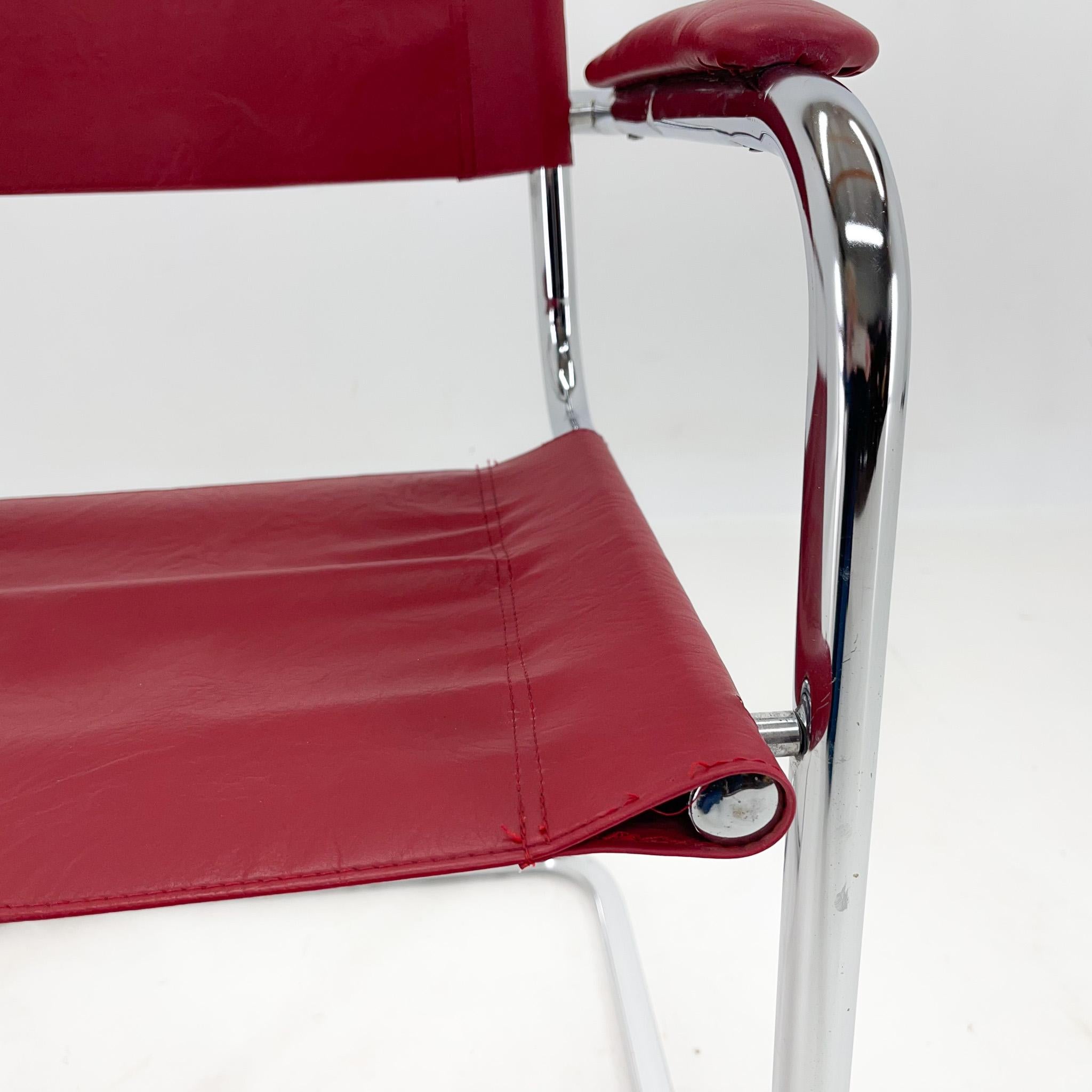 Mid-Centrury Chrome Tubular Chair, 1970's For Sale at 1stDibs
