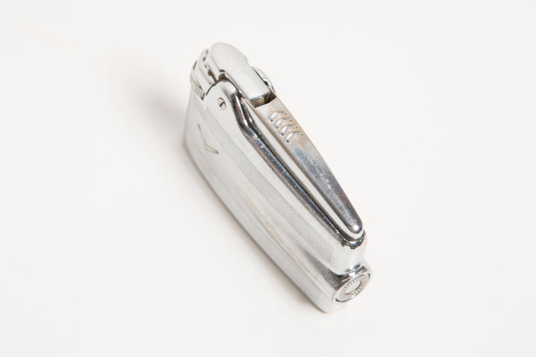 Mid Centrury Silver Lighter, 1970s at 1stDibs