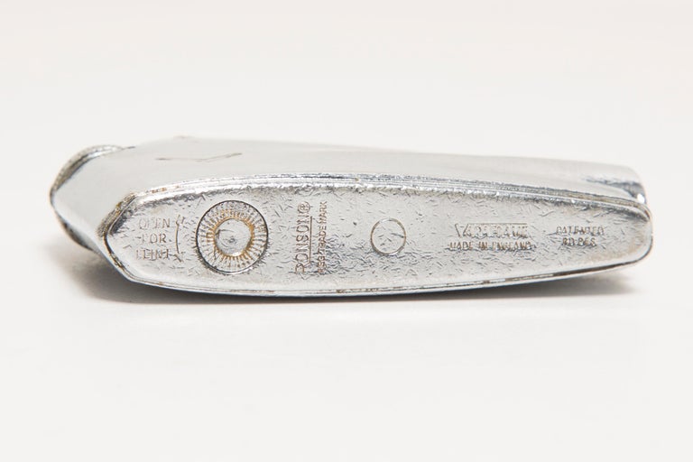 Mid Centrury Silver Lighter, 1970s at 1stDibs