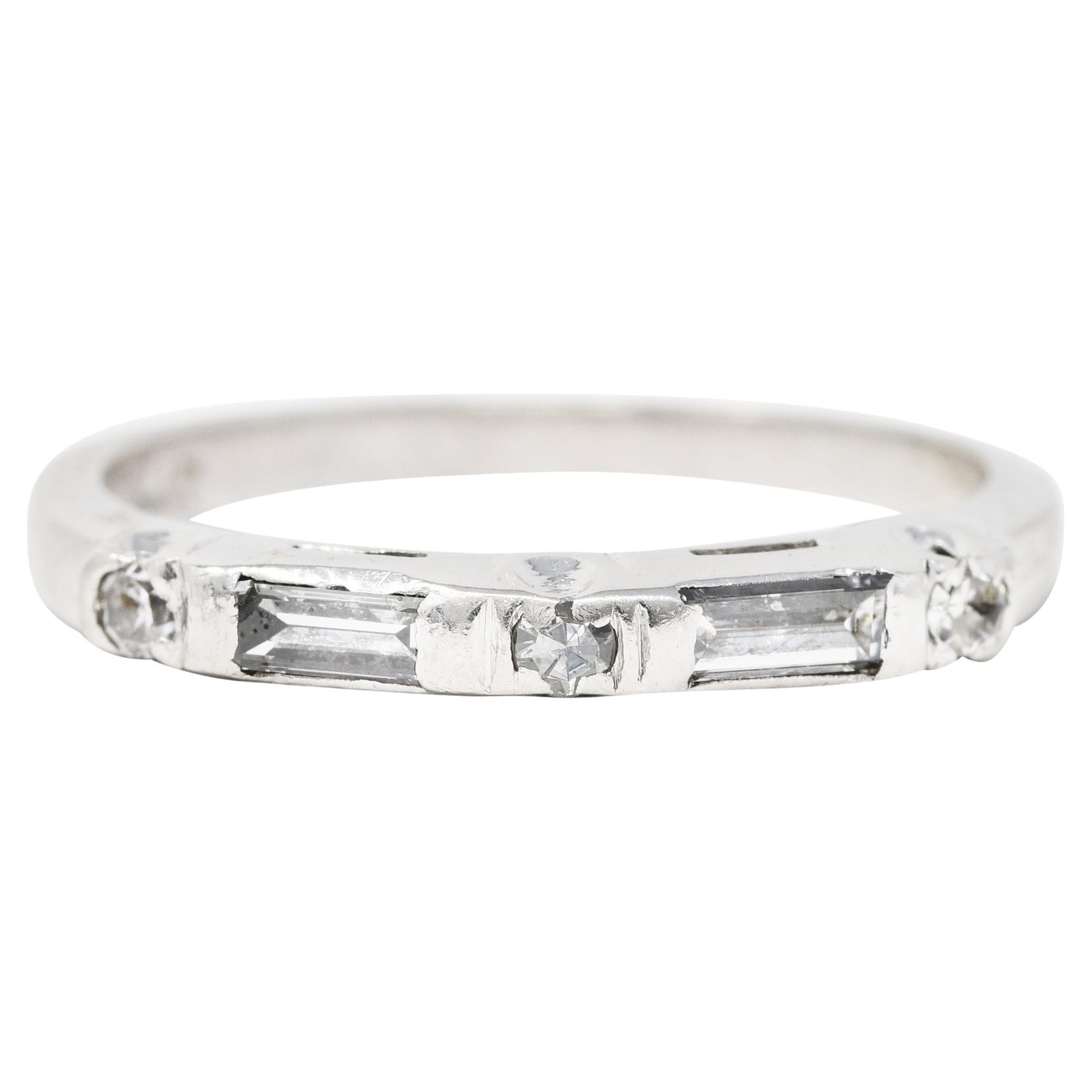 Cartier 3.05 Carat Diamond Platinum Eternity Band Stack Ring at 1stDibs