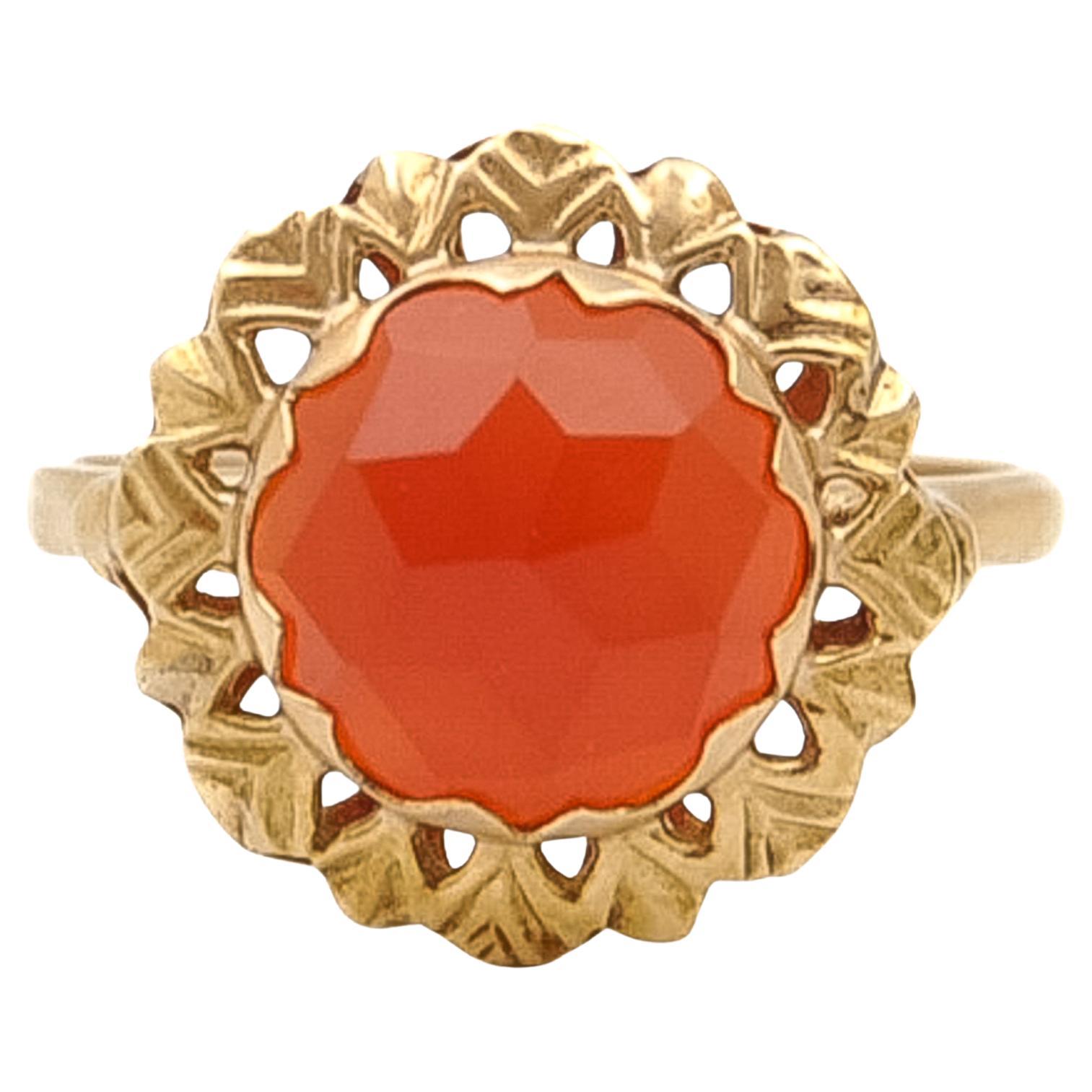 Ancient Sassanian 7th century CE Orange Red Carnelian Seal Bead 18 ...