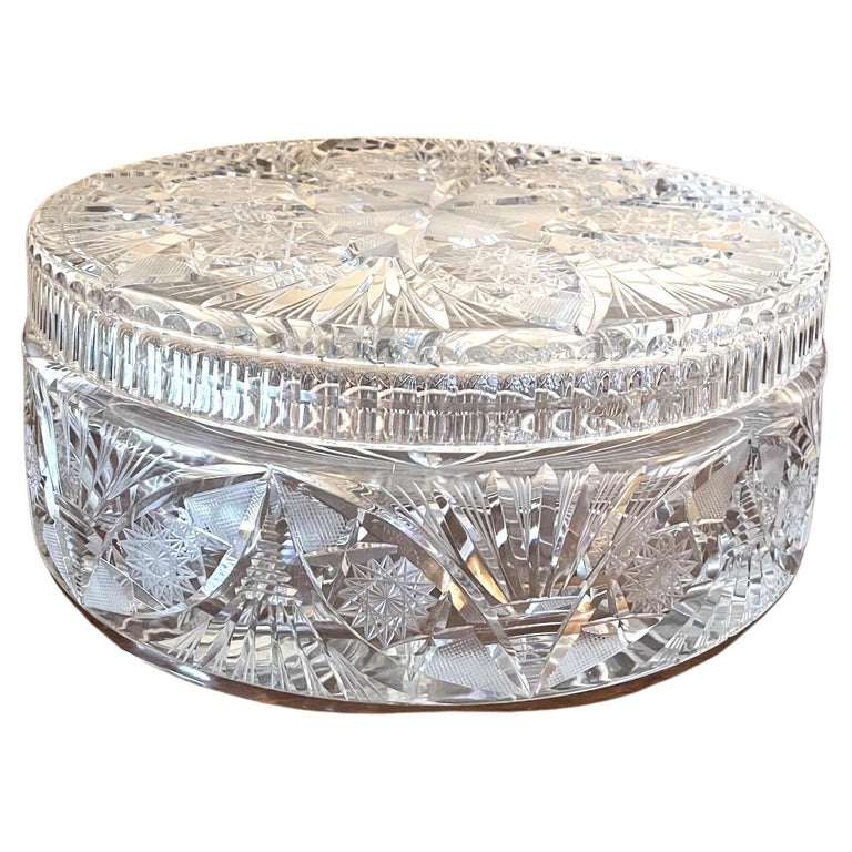 Mid-Century 1950s Waterford Large Leaded Crystal Decorative Centerpiece ...