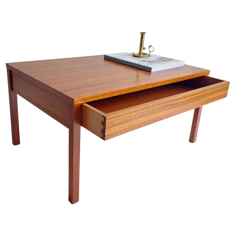 Midcentury 1960s Meredew Teak Side Coffee Table with Drawer/Serving ...