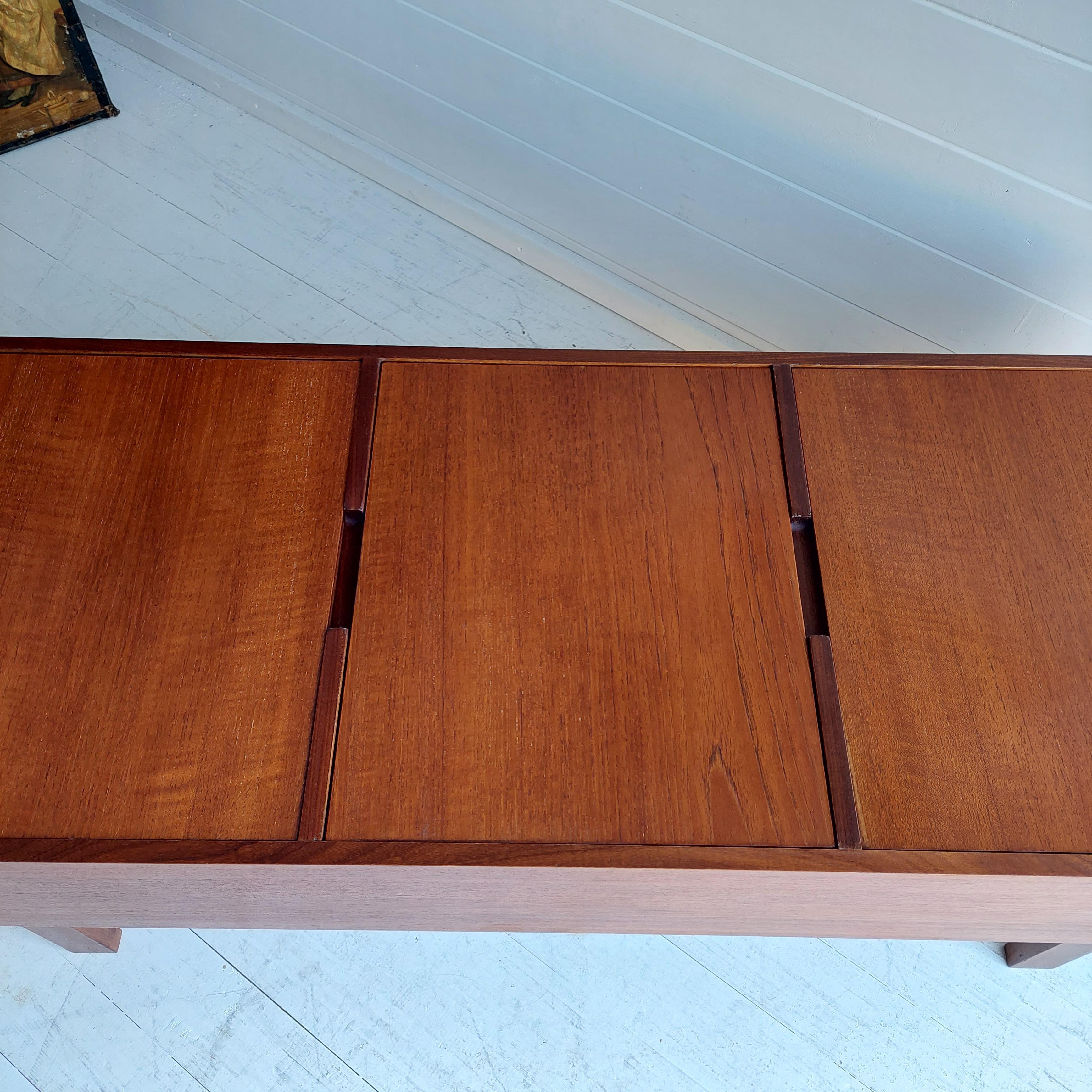 Mid Century 1960’s Myer Teak Coffee Table with Storage at 1stDibs